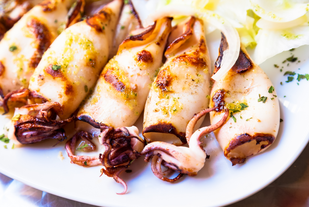 Grilled Lemon Herb Calamari